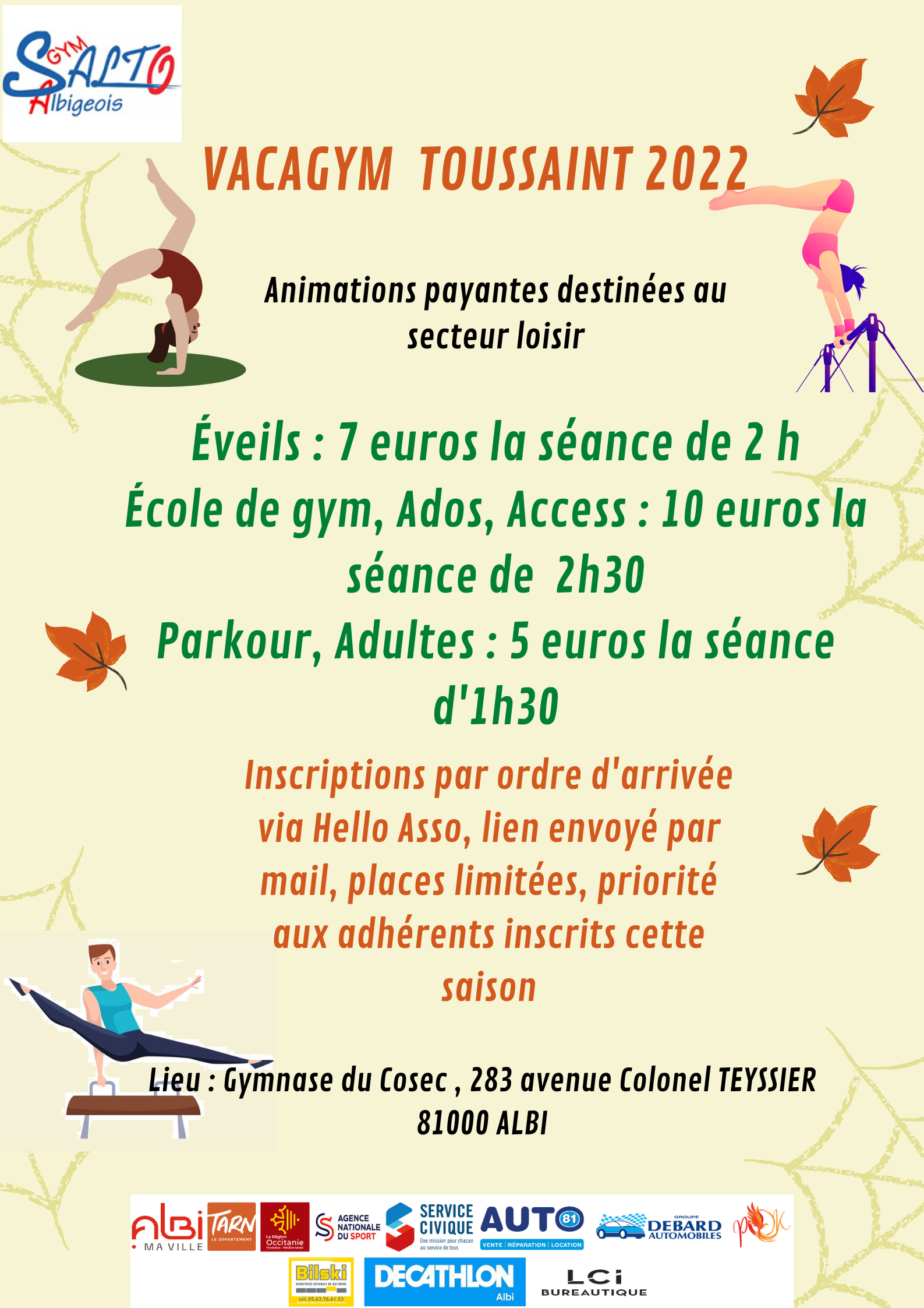 Omeps Albi • Vaca Gym Toussaint 2022 Au Salto